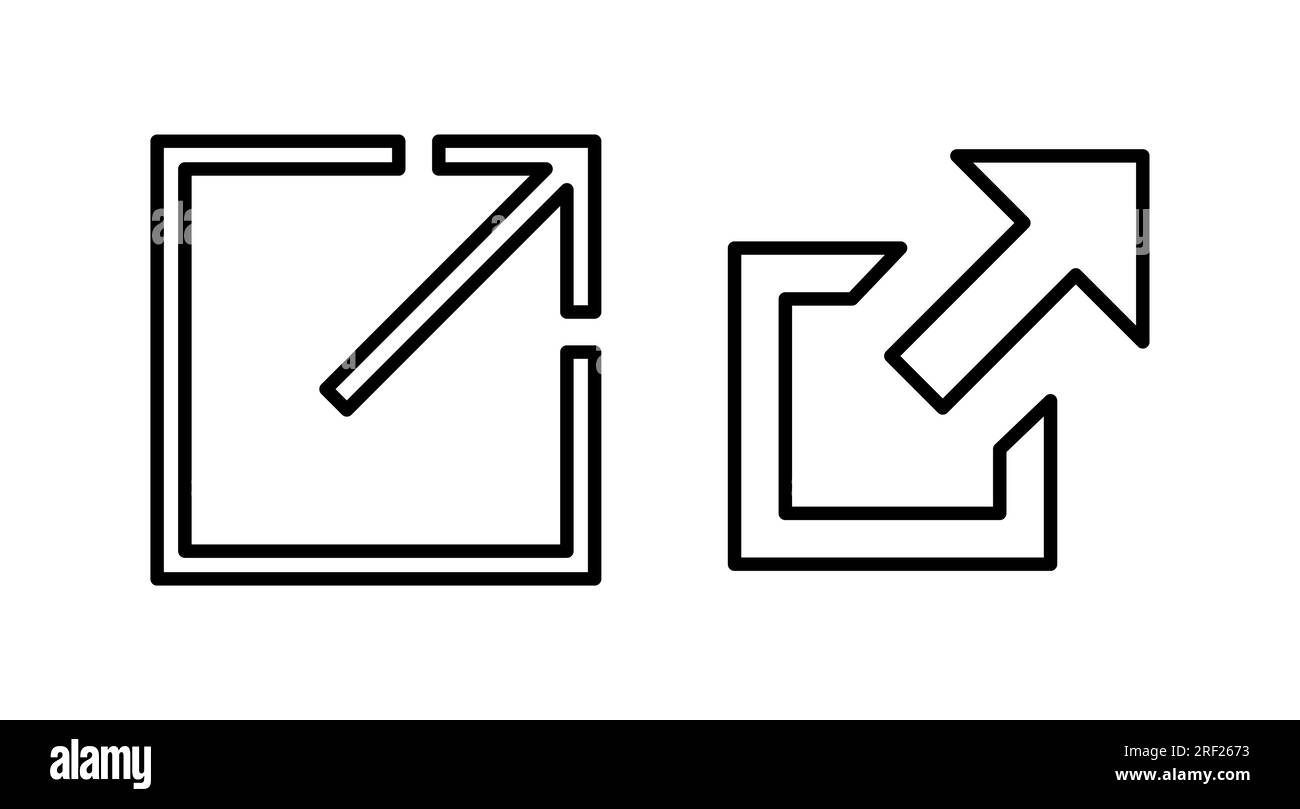 External link icon vector. hyperlink chain symbol. download, share ...