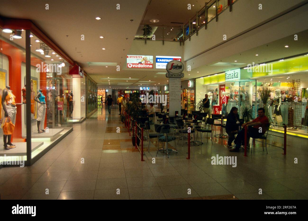 Interior of the LAGO Shopping Center, Constance, Lake Constance, Baden ...