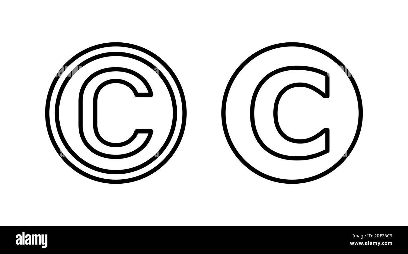 Copyright icon vector. copyright symbol Stock Vector Image & Art - Alamy
