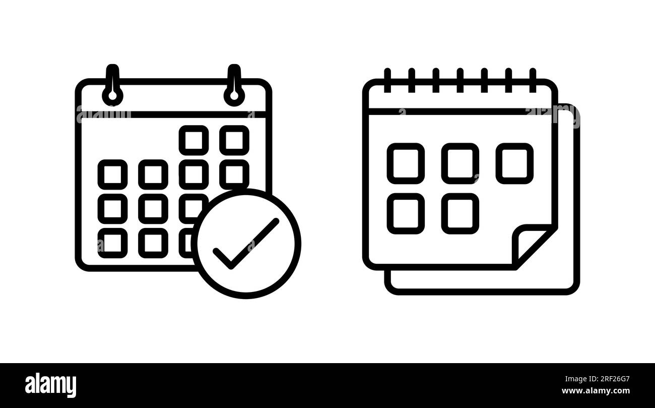 calendar icon vector. Calender symbol Stock Vector Image & Art - Alamy