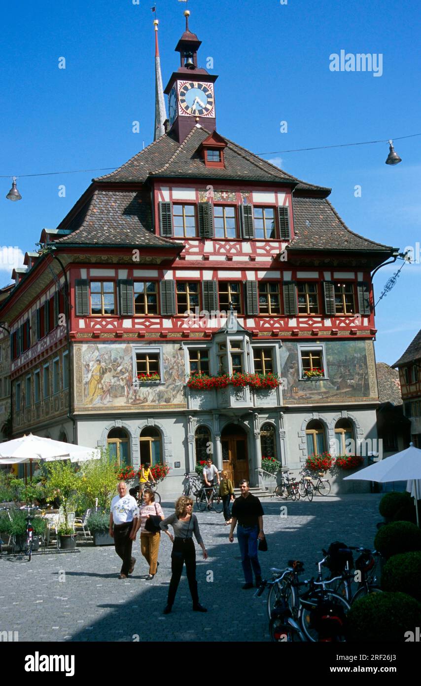 Town Hall, Stein am Rhein, Lake Constance, Switzerland Stock Photo - Alamy