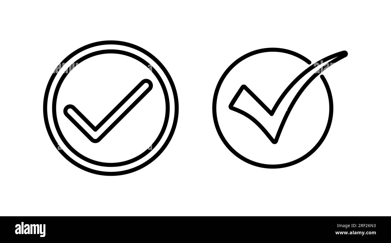 check icon vector. check mark icon. check list button icon Stock Vector Image & Art - Alamy