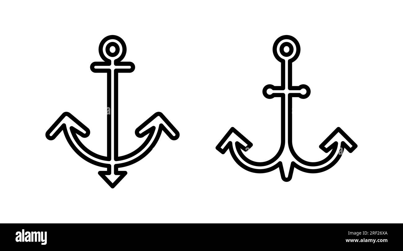 Anchor icon vector. Anchor sign. marine symbol Stock Vector Image & Art ...