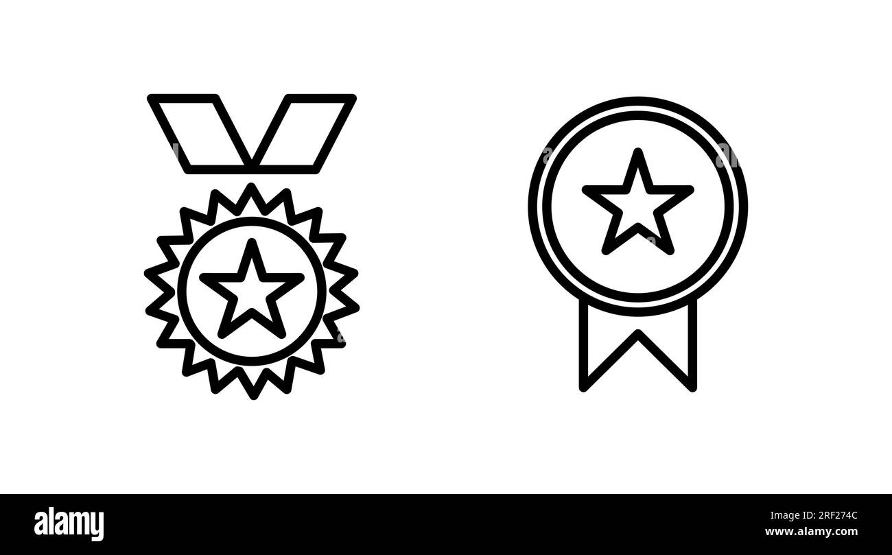 Achieve icon vector. medal icon vector. award. Certificate. approved ...