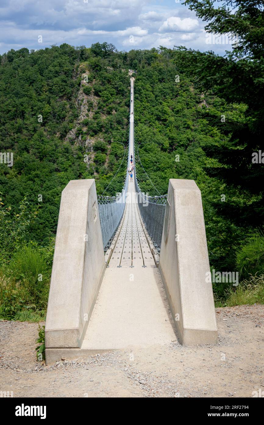 The Geierlay suspension bridge, the longest and most spectacular ...