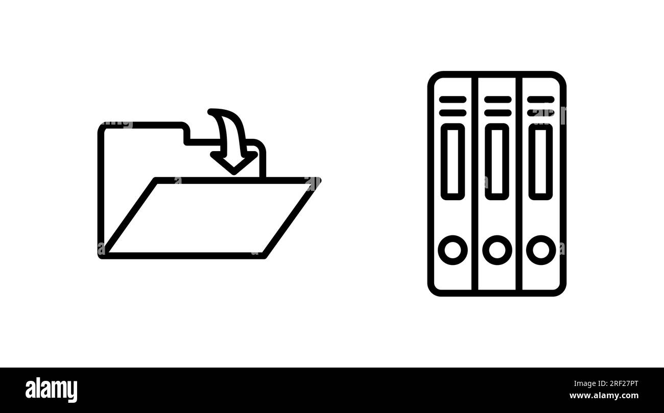 Archive icon vector. archive storage icon vector. folders icon Stock ...