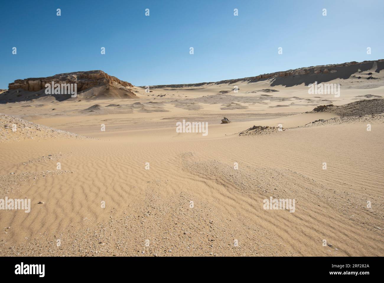Landscape scenic view of desolate barren western desert in with ...
