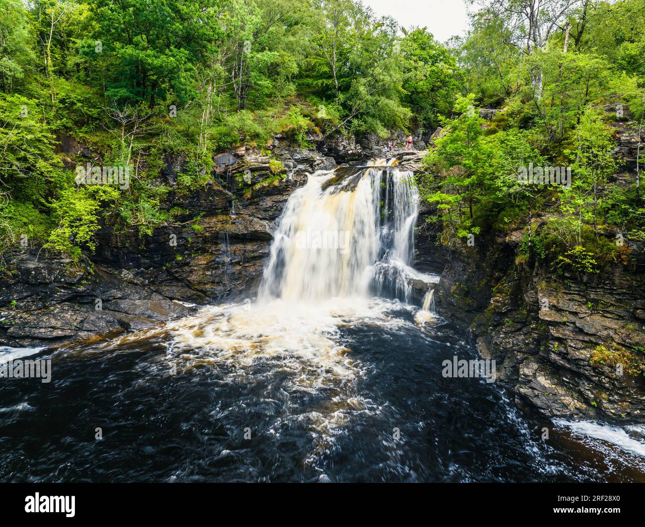 Drone waterfall hi-res stock photography and images - Alamy