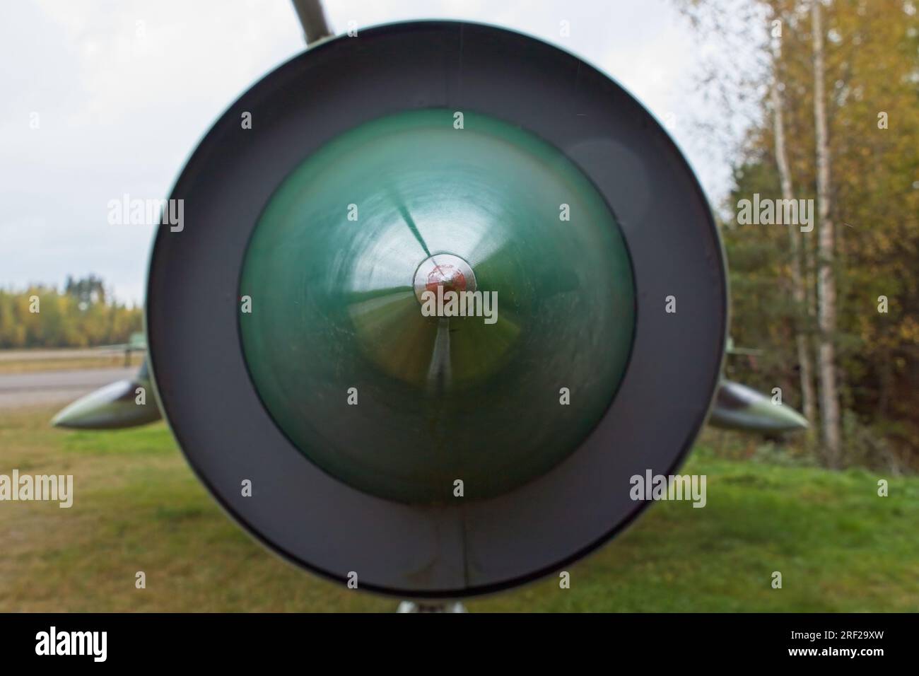 Front of Mig-21 russian supersonic jet fighter aircraft Stock Photo - Alamy