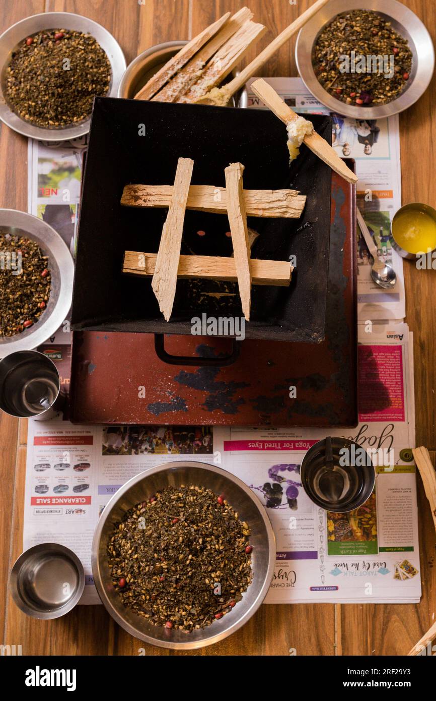 Havan Homa Hindu Wedding Traditional Rituals Ceremony Stock Photo - Alamy
