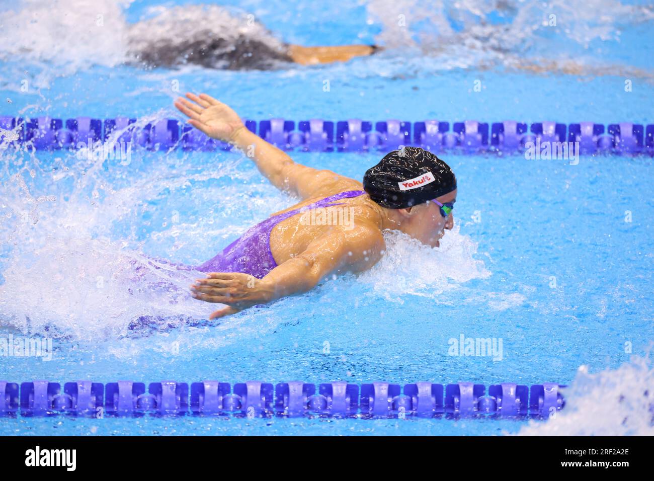 Emilie BECKMANN (DEN) competes in the Women 50m Butterfly Heat swimming ...