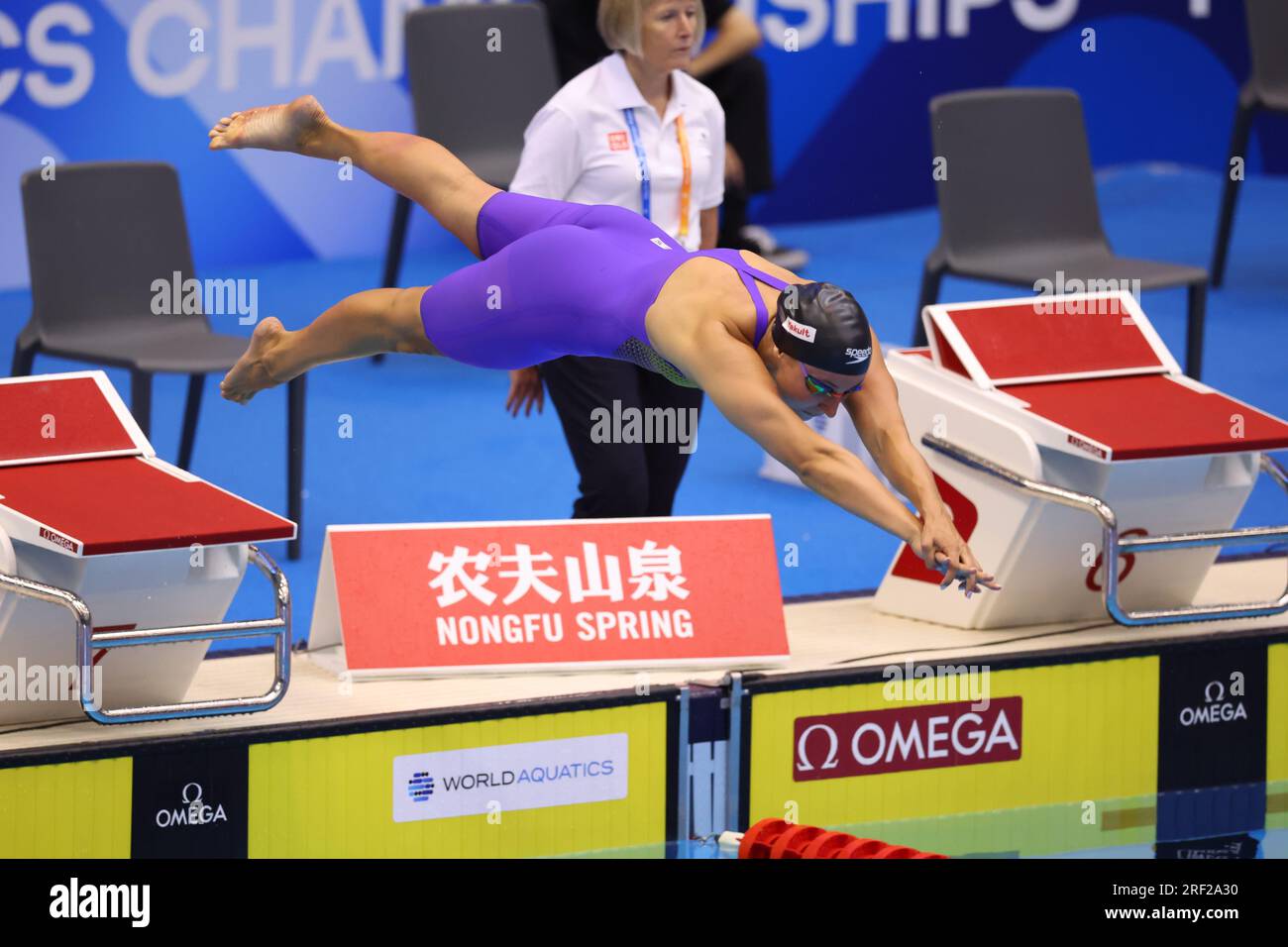 Emilie BECKMANN (DEN) competes in the Women 50m Butterfly Heat swimming ...
