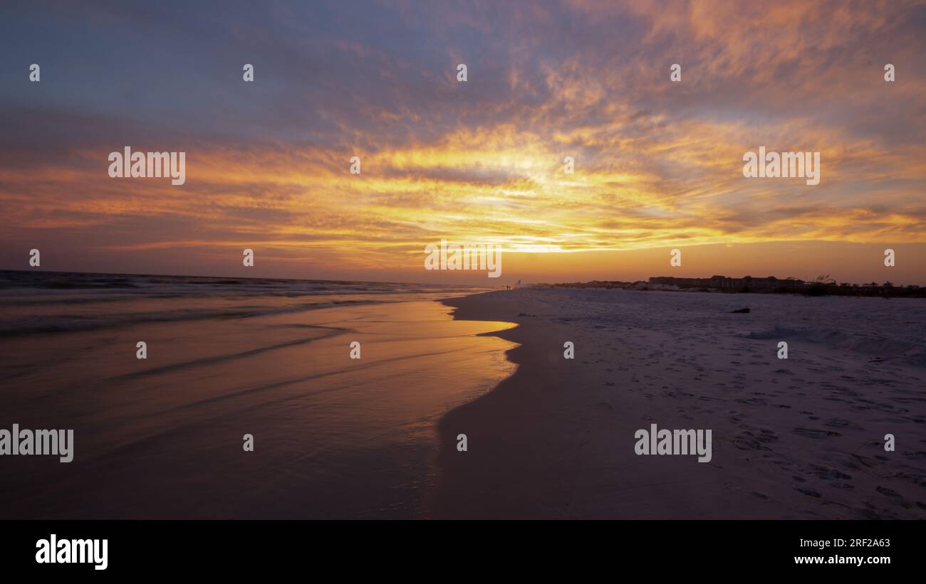 Sunset at Inlet beach Stock Photo - Alamy