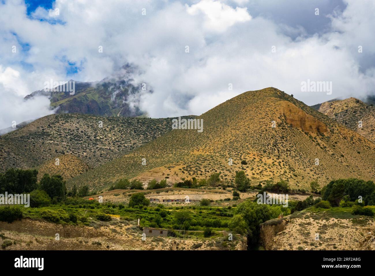 Breathtaking Landscape of Upper Mutang Desert Landscape alongside ...