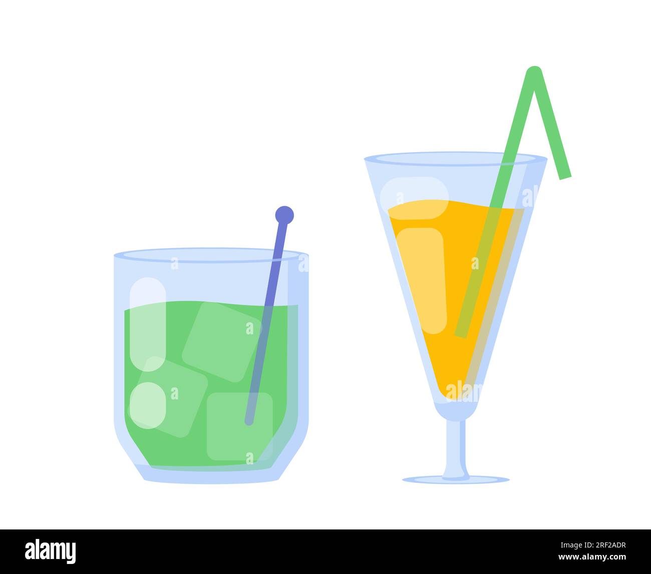 Set of alcoholic cocktails vector concept Stock Vector Image & Art - Alamy