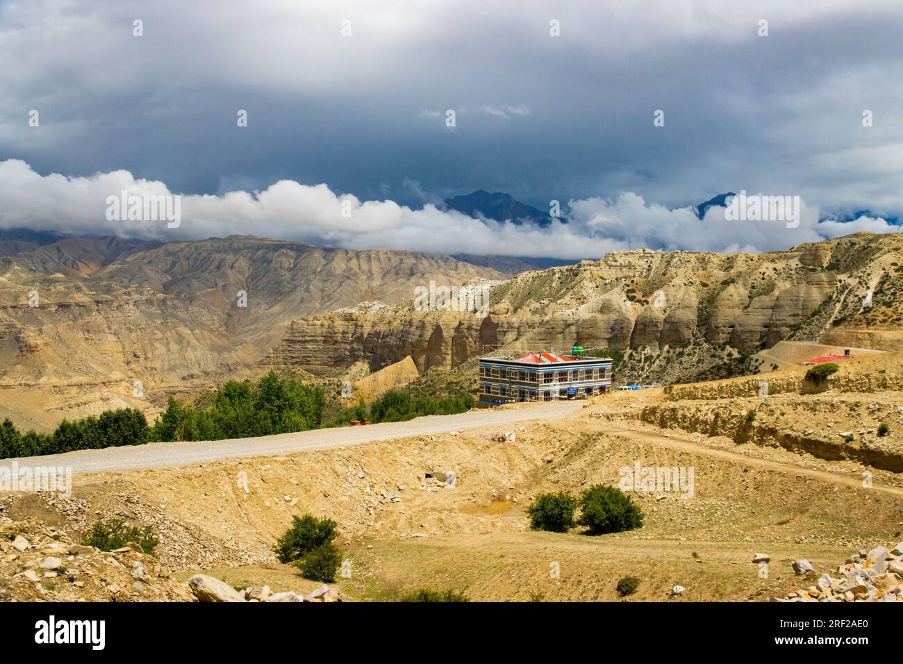 Breathtaking Landscape of Upper Mutang Desert Landscape alongside ...