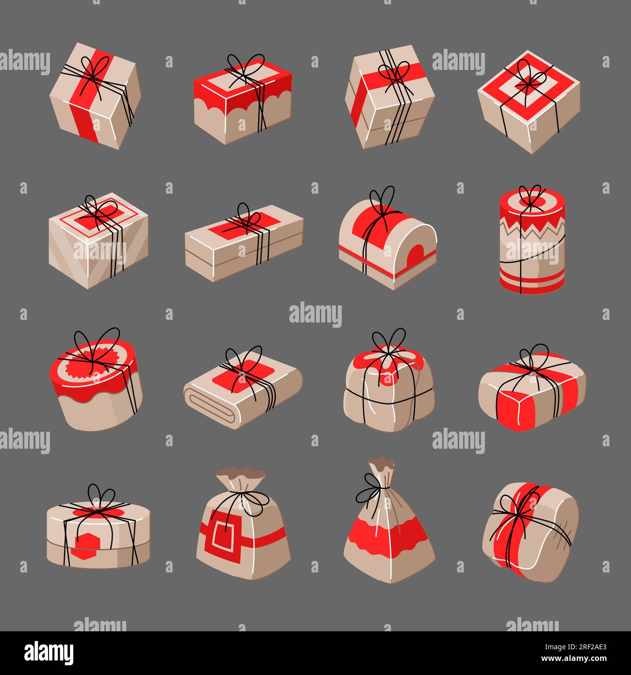 Bundles cardboard boxes Stock Vector Images - Alamy