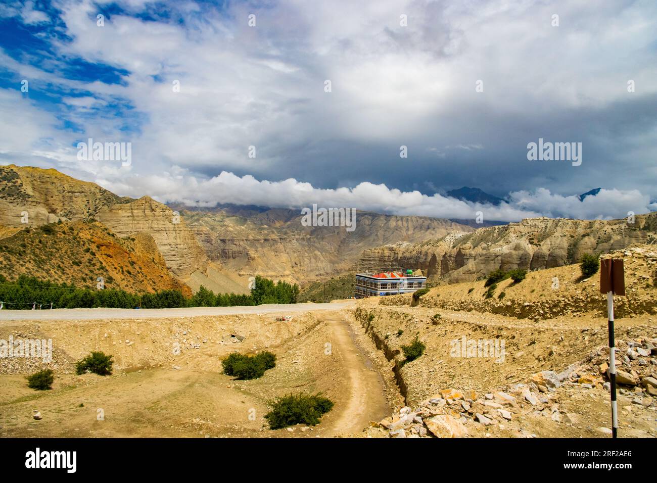 Breathtaking Landscape of Upper Mutang Desert Landscape alongside ...