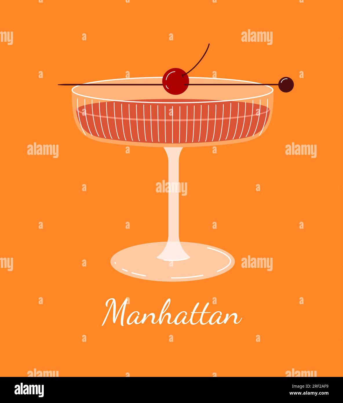 Manhattan cocktail vector concept Stock Vector Image & Art - Alamy