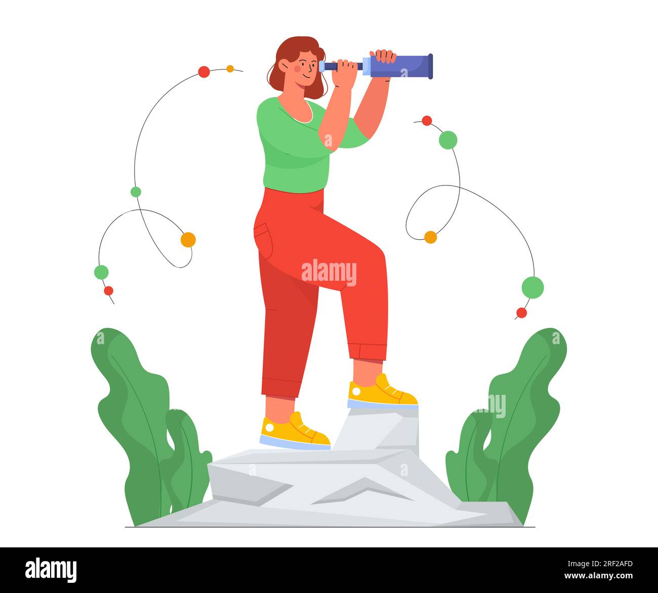 Cartoon staring woman hi-res stock photography and images - Alamy