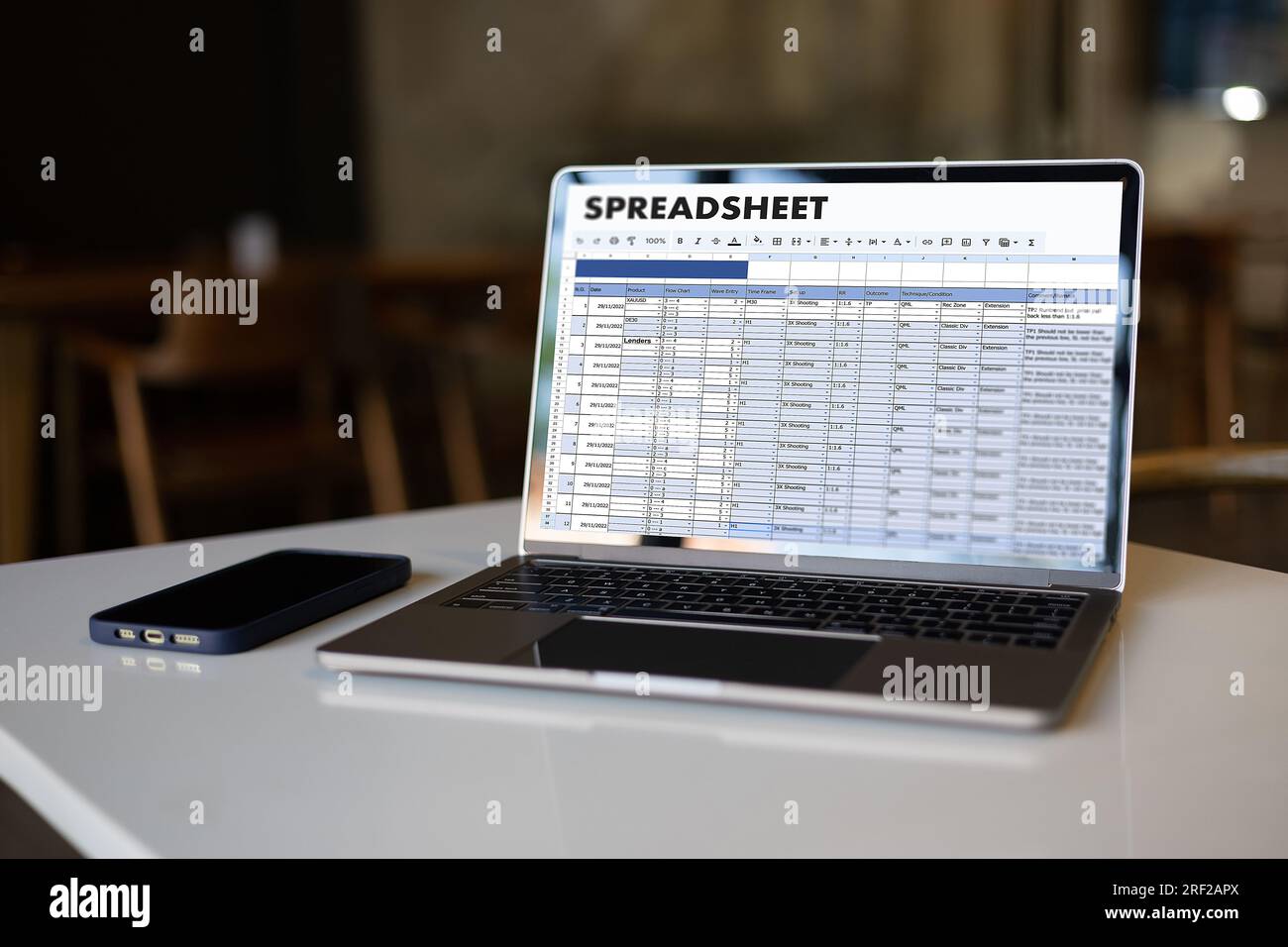 business financial Spreadsheet Document Information Data Analyst ...