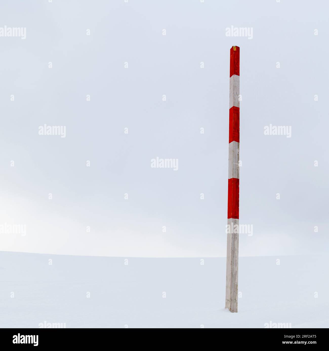 Wooden pole in the snow, Biei, Hokkaido, Japan Stock Photo - Alamy