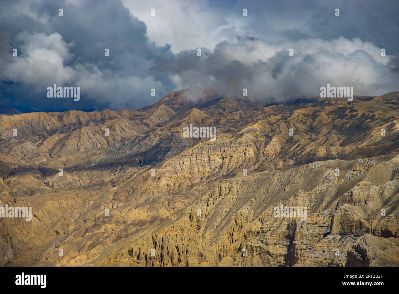 Breathtaking Landscape of Upper Mutang Desert Landscape alongside ...