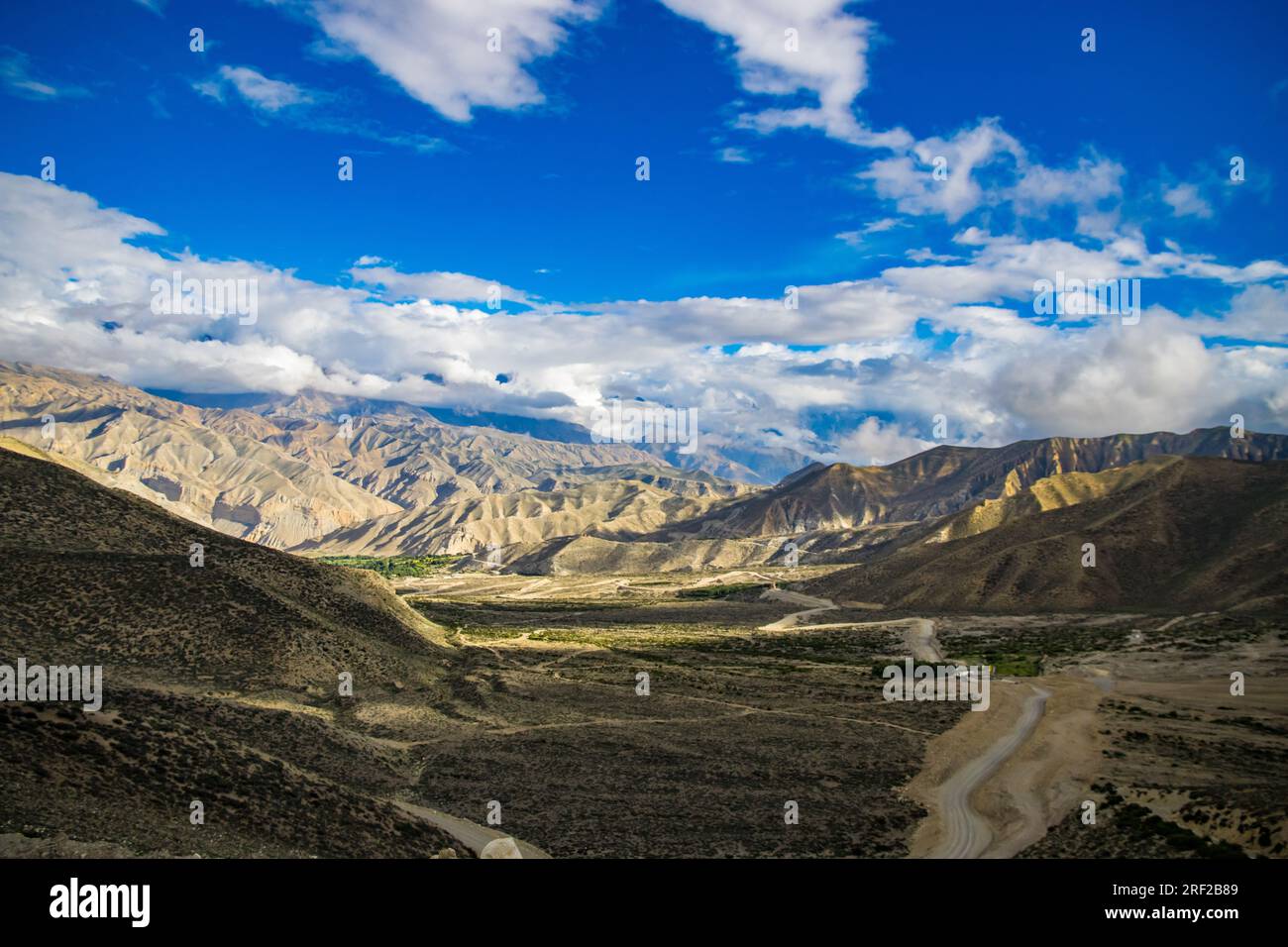 Breathtaking Landscape of Upper Mutang Desert Landscape alongside ...