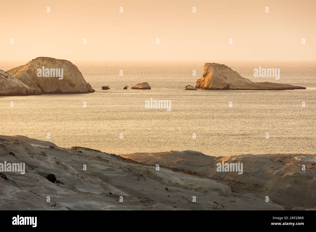 Milos cliff sunset hi-res stock photography and images - Alamy