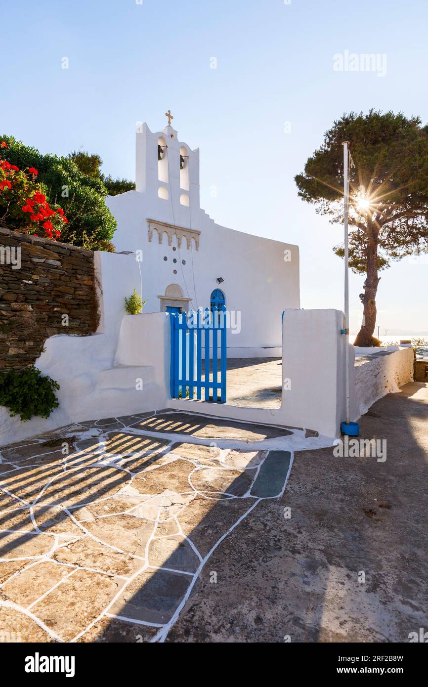 Church in Apollonia village on Sifnos island in Greece Stock Photo - Alamy