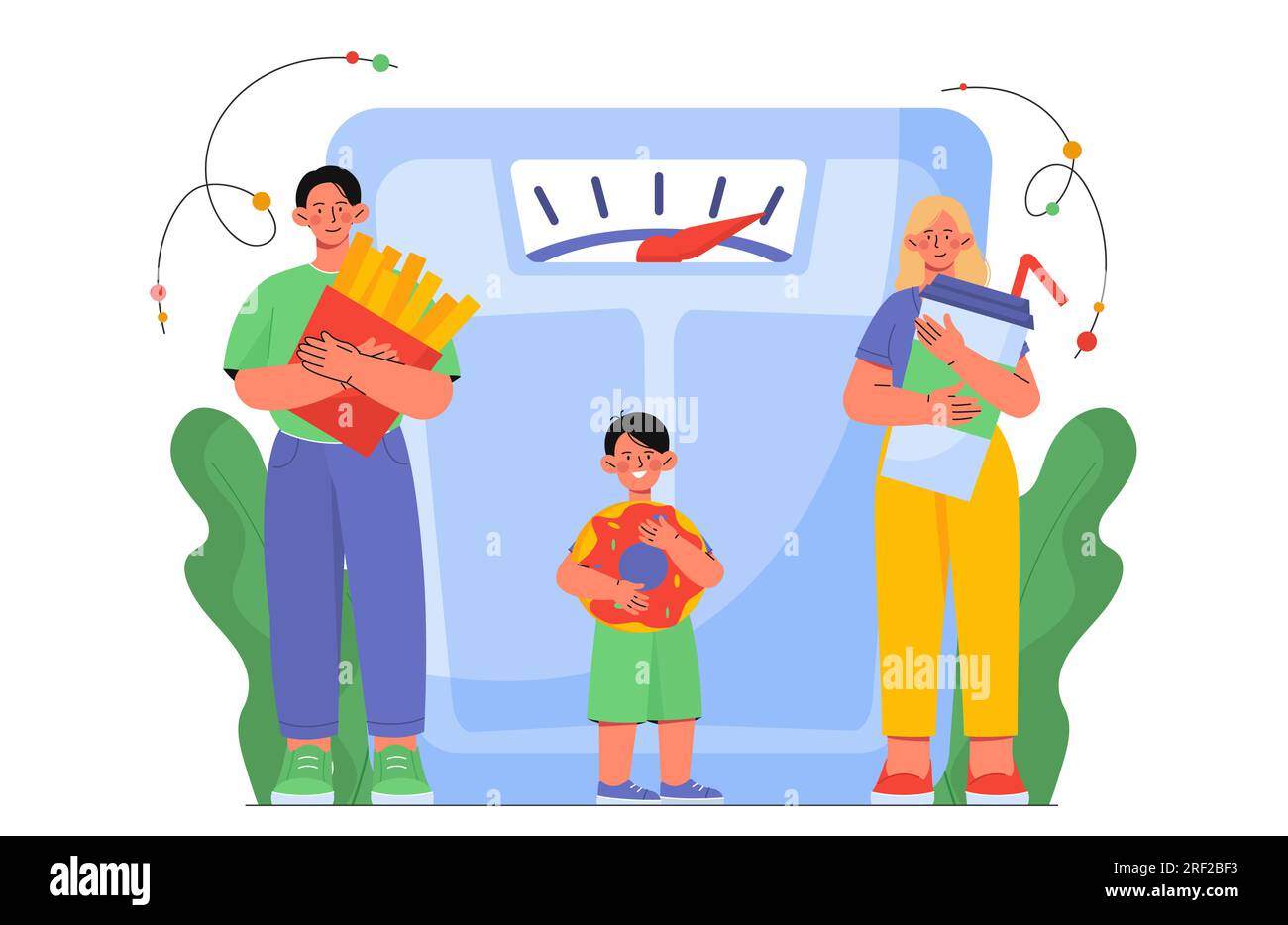 People with obesity problems vector concept Stock Vector Image & Art ...