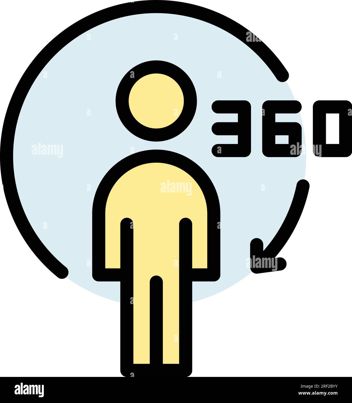 360 degree wide angle Stock Vector Images - Alamy