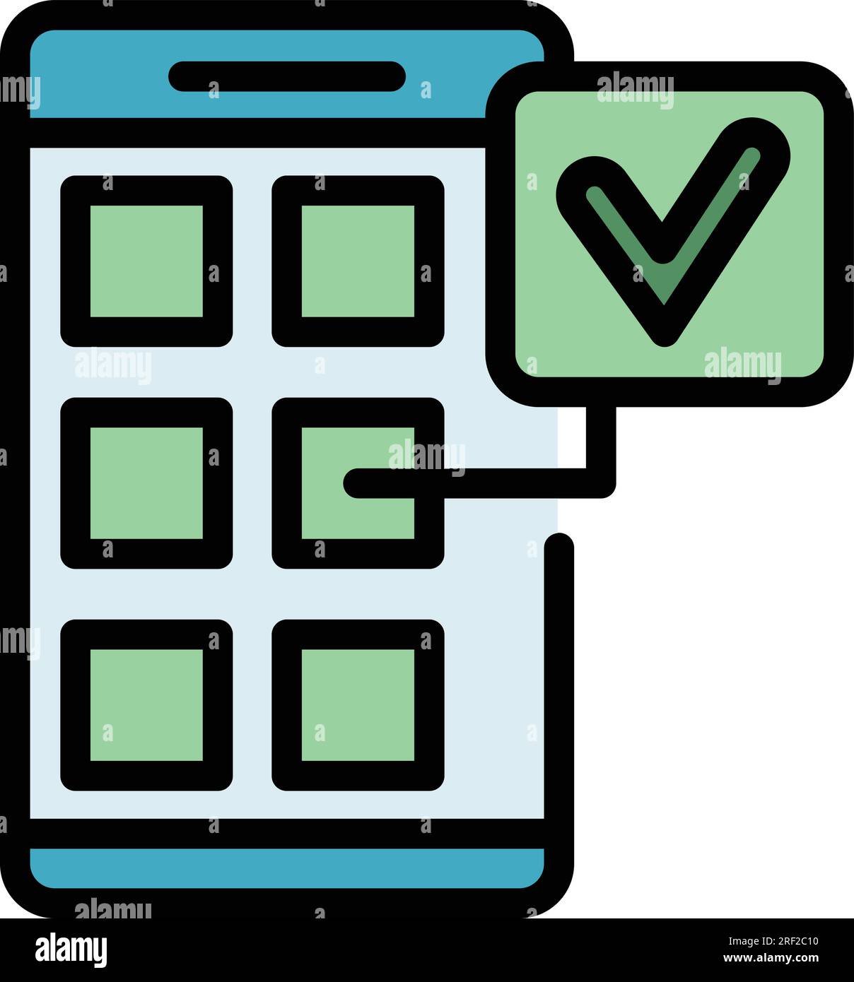 Code step phone icon outline vector. Login verify. Secure certificate ...