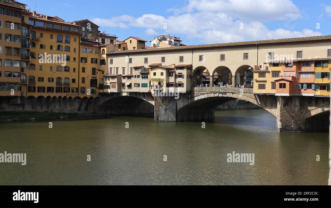 Florence, Ponte Vecchio, historic bridge, turistic destination Stock ...