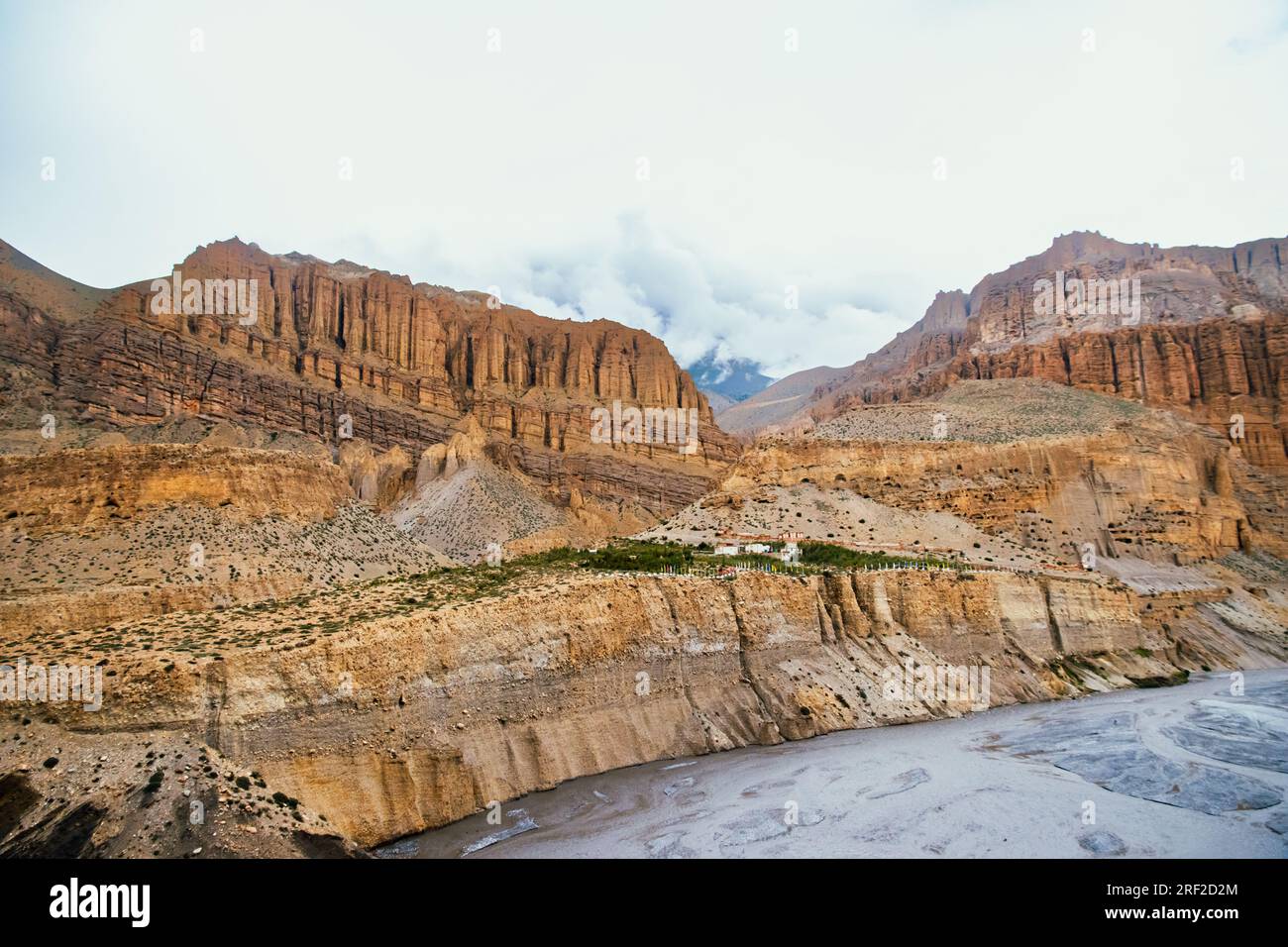 Breathtaking Landscape of Upper Mutang Desert Landscape alongside ...