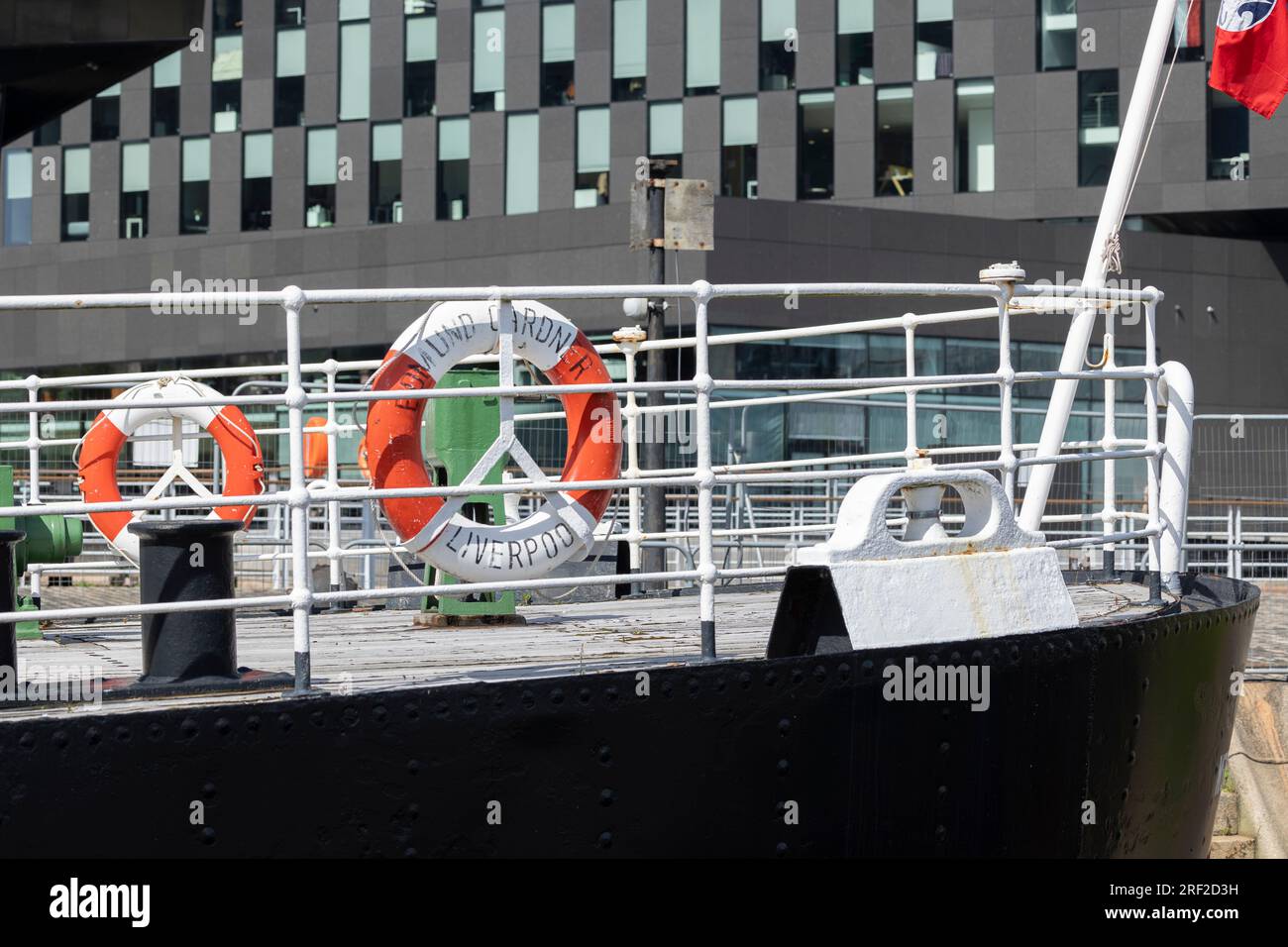 Liverpool, united kingdom May, 16, 2023, boat in dry dock, albert dock ...