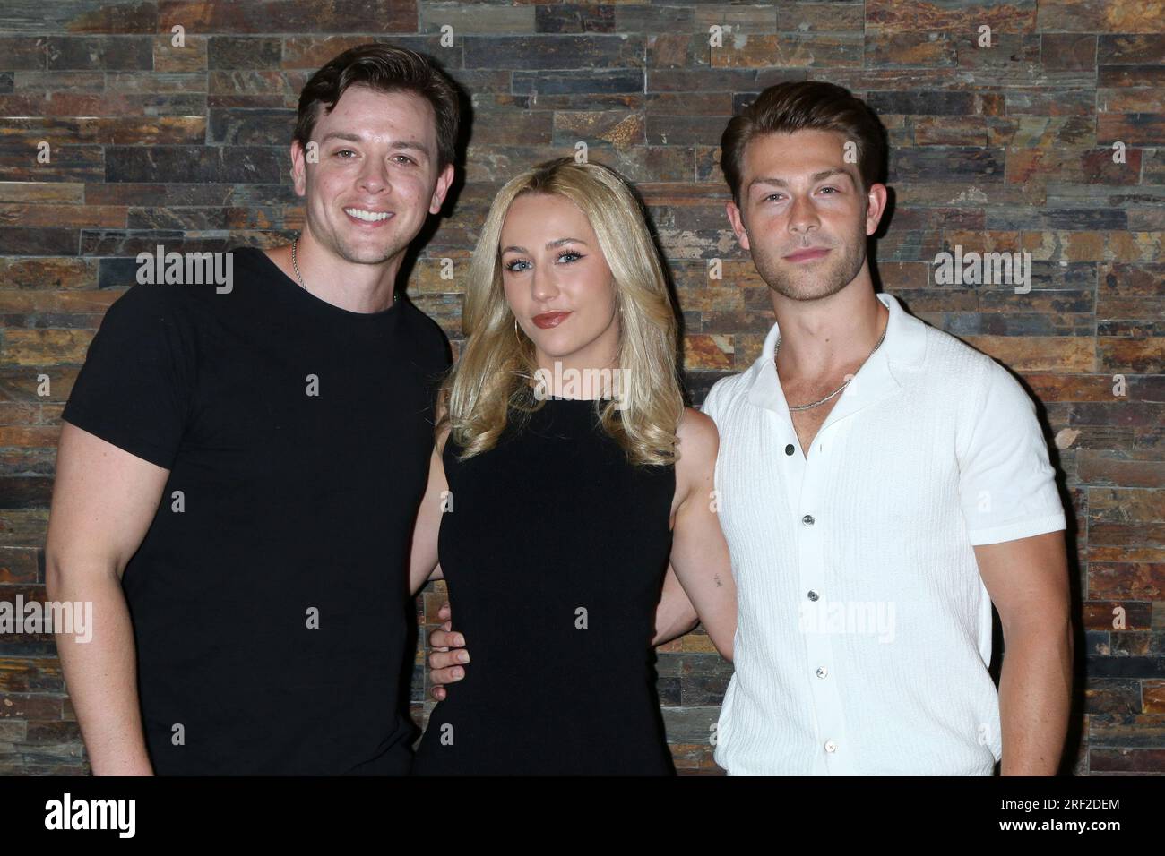 LOS ANGELES - JUL 29: Chad Duell, Eden McCoy, Evan Hofer at the General ...