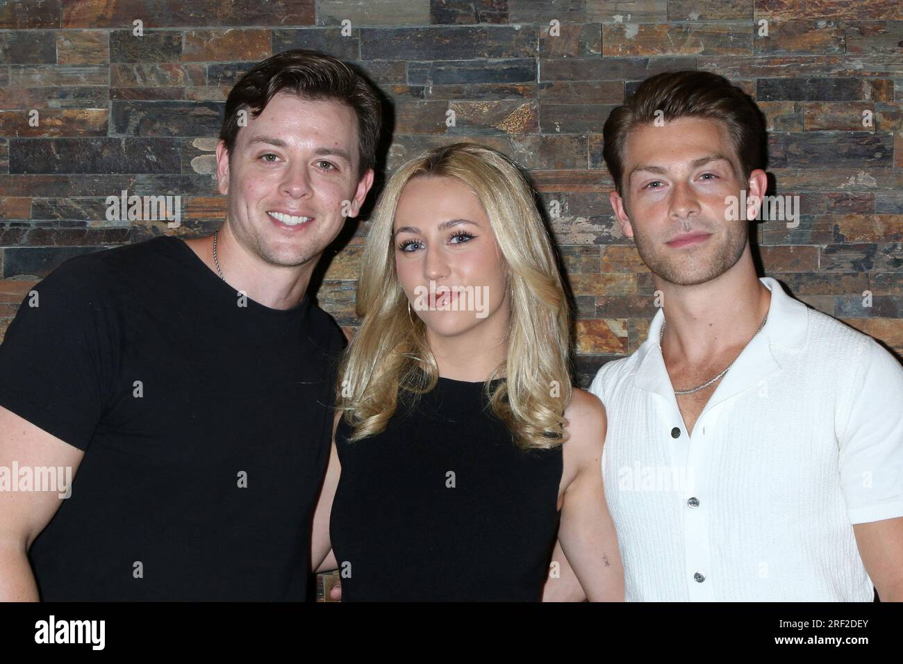 LOS ANGELES - JUL 29: Chad Duell, Eden McCoy, Evan Hofer at the General ...
