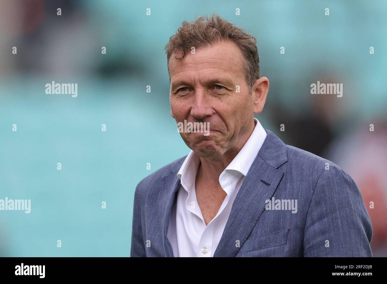 Mike Atherton during the LV= Insurance Ashes Fifth Test Series Day Five ...