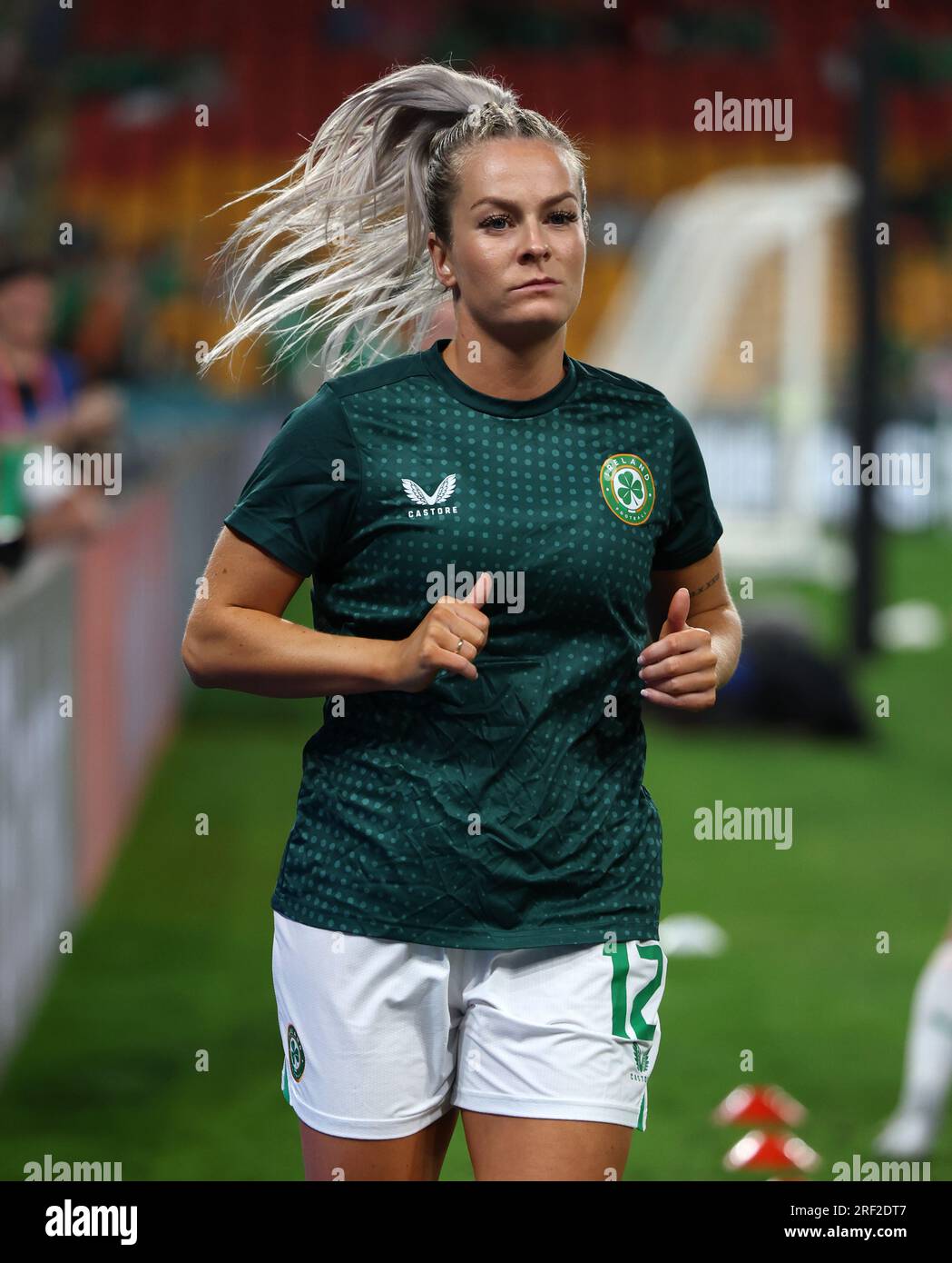 Republic of Ireland's Lily Agg warms up prior to the FIFA Women's World ...