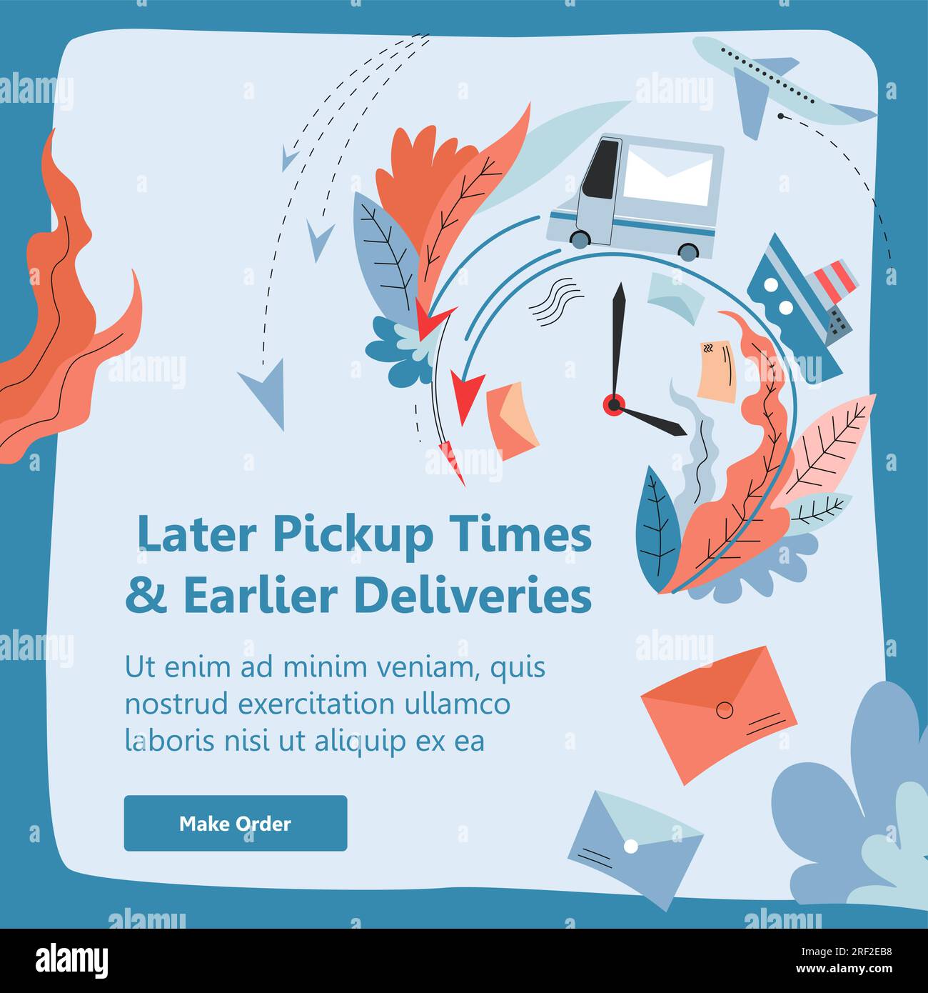 Home deliveries Stock Vector Images - Alamy