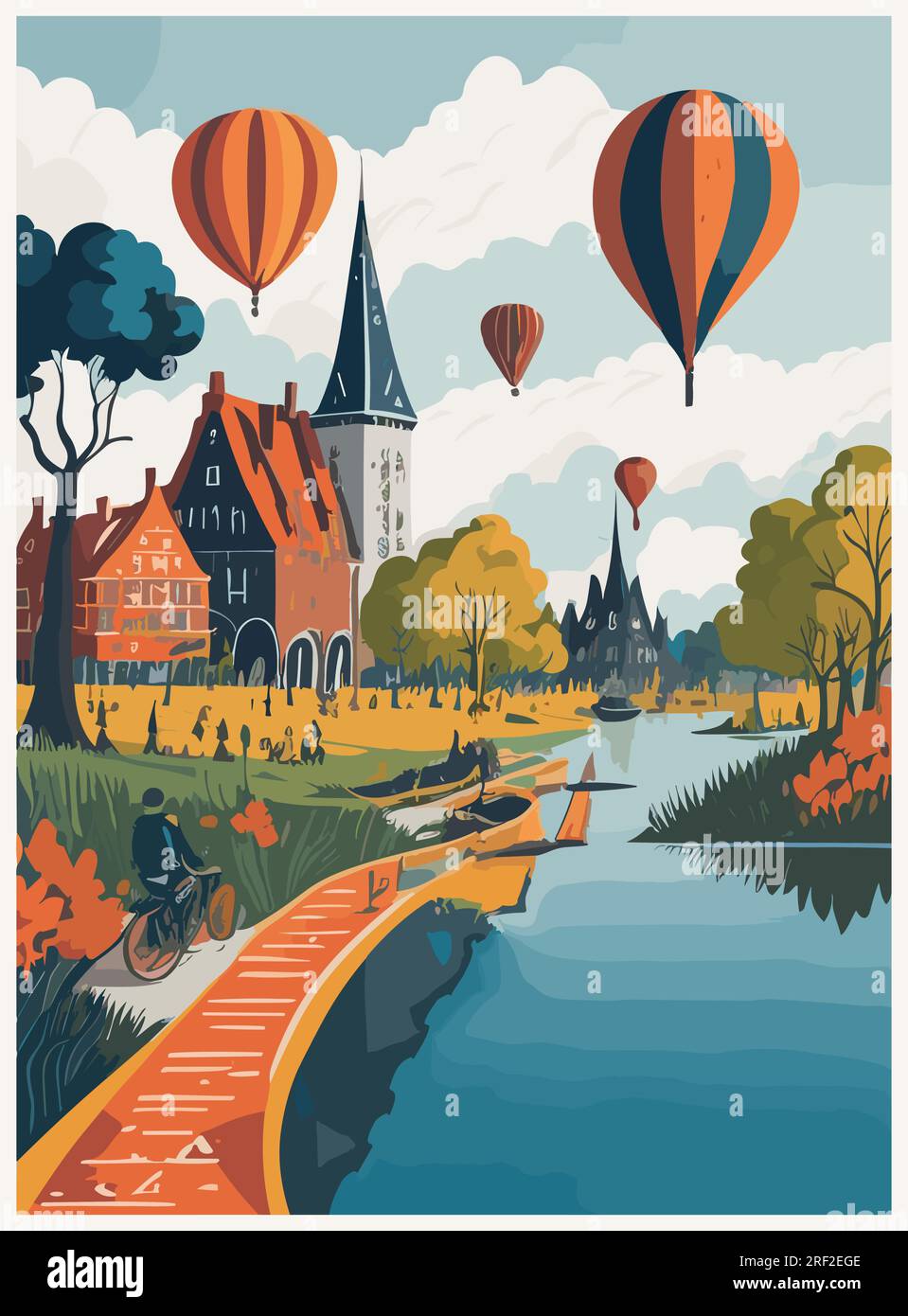Netherlands vintage poster design concept Stock Vector Image & Art - Alamy