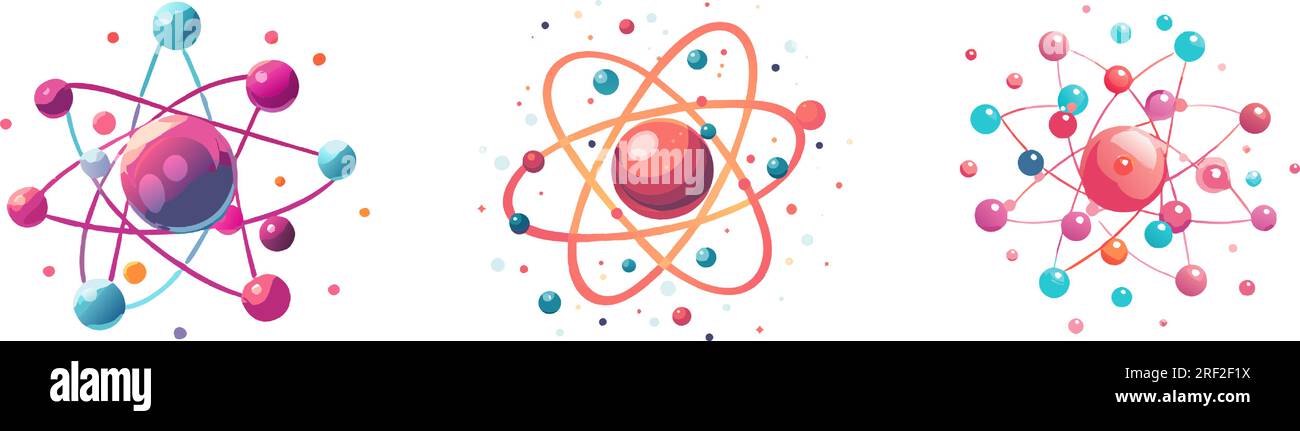 vector molecules. chemical molecules design.colorful molecular cells ...