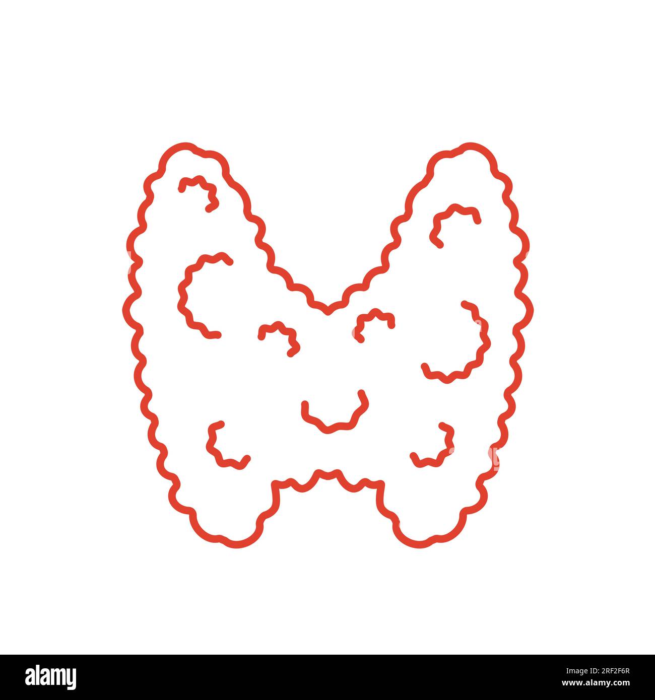 Healthy thyroid gland and hyperthyroidism Stock Vector Images - Alamy