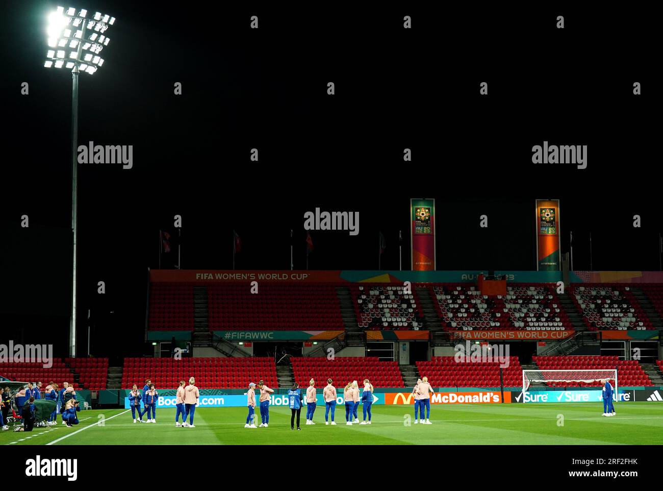 England walk the pitch at the Hindmarsh Stadium, Hindmarsh. Picture ...