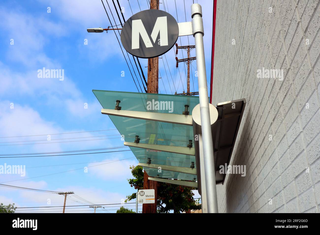 Los Angeles, California: LA Metro Bus Stop. The Public Transport of Los ...