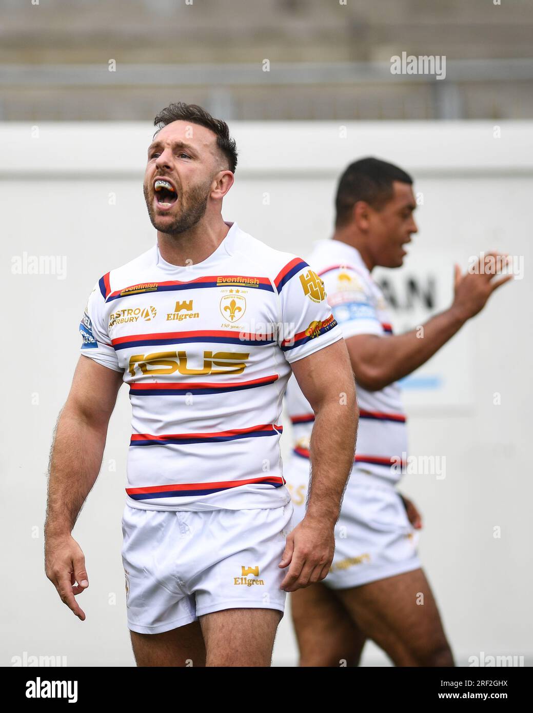 Wakefield, England - 30th July 2023 Wakefield Trinity's Luke Gale ...