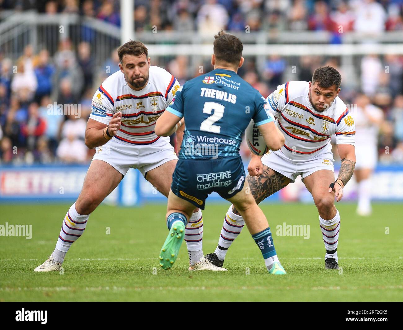 Wakefield, England - 30th July 2023 Wakefield Trinity's Josh Bowden and ...