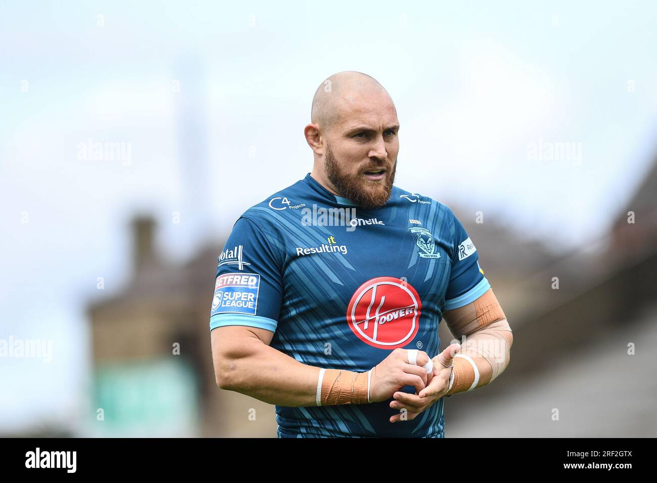 Wakefield, England - 30th July 2023 Gil Dudson of Warrington Wolves ...