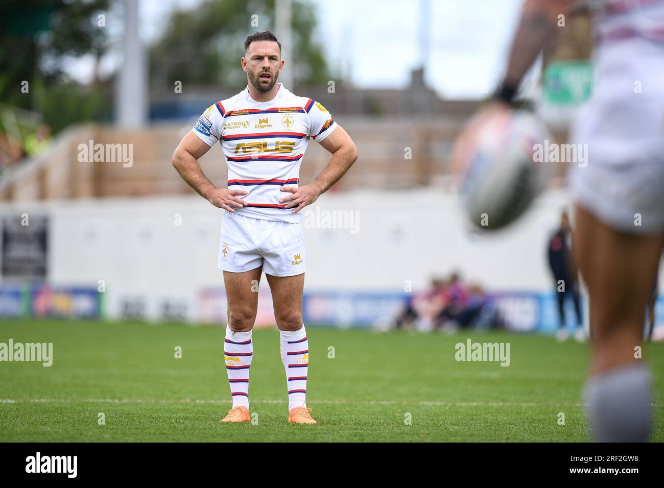 Wakefield, England - 30th July 2023 Wakefield Trinity's Luke Gale ...